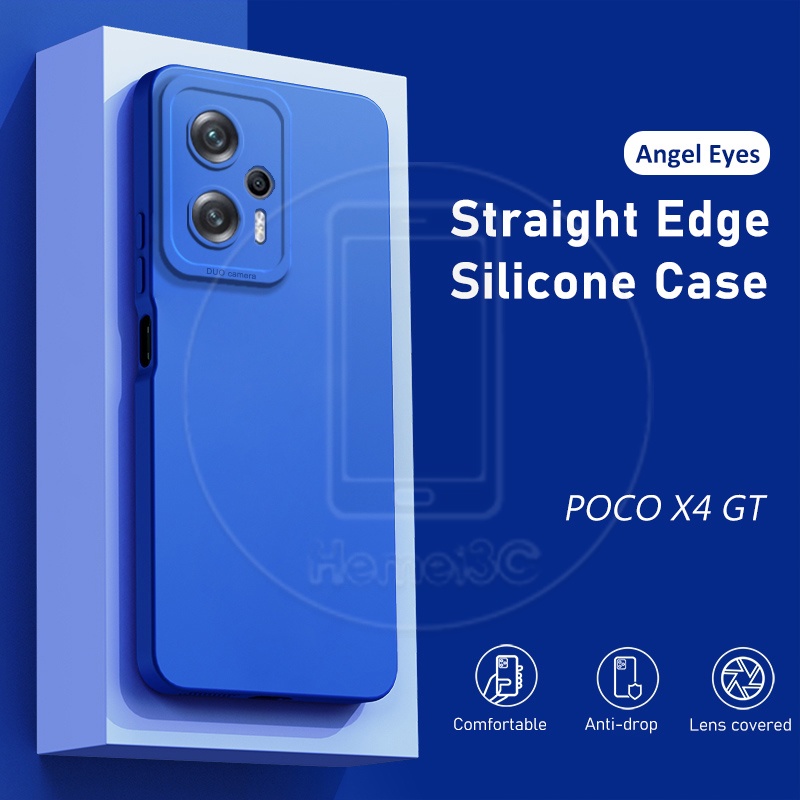 Xiaomi Poco F3 F4 X4 GT PocoF4 PocoX4GT Casing Square Side Soft TPU ...