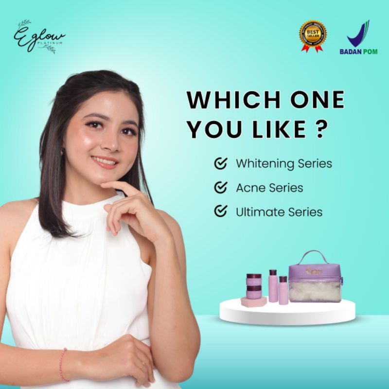 Eglow PLATINUM/CREAM E GLOW PLATINUM/EGLOW PLATINUM bpom/skincare ...
