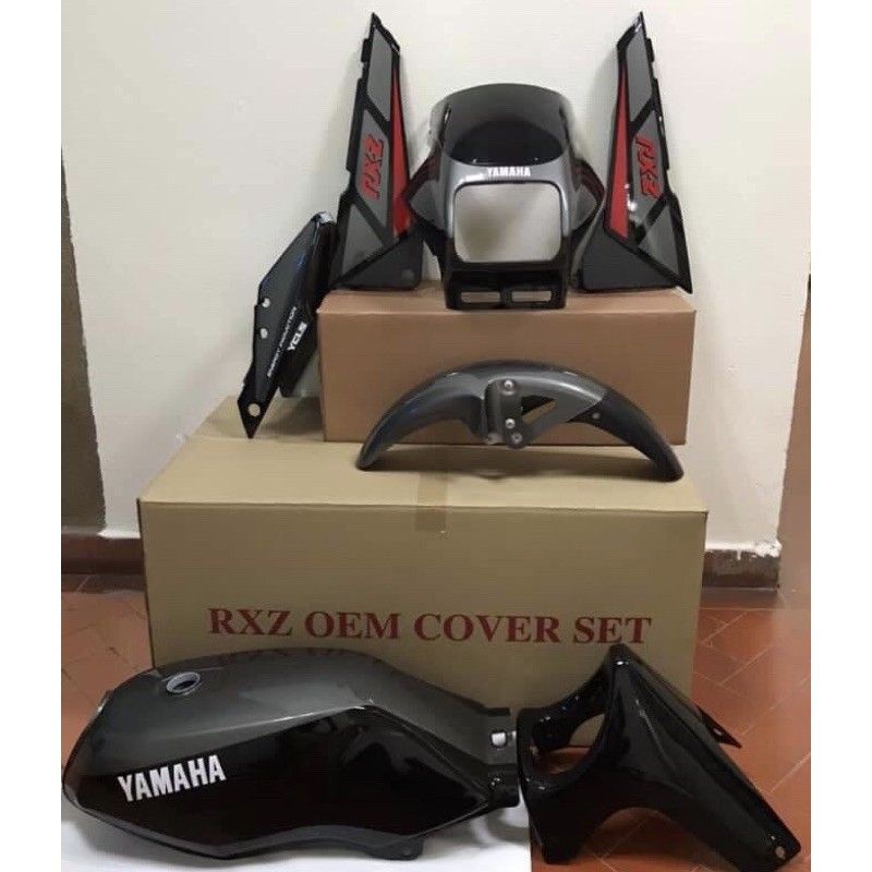 RXZ COVER SET HITAM CUSTOM FULL SET READY STOCK WITH TANK | Shopee Malaysia