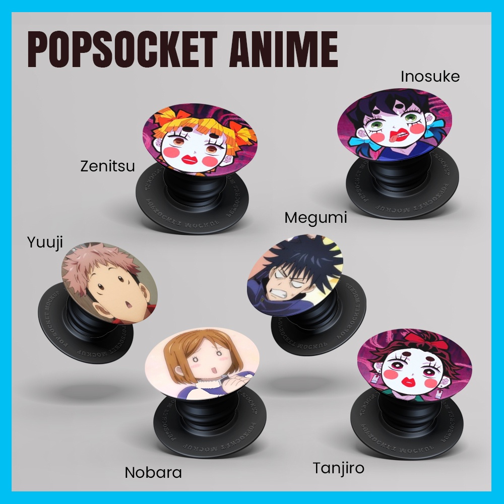 Demon Slayer Jujutsu Kaisen Nobara Yuuji Tanjiro Anime Popsocket ...