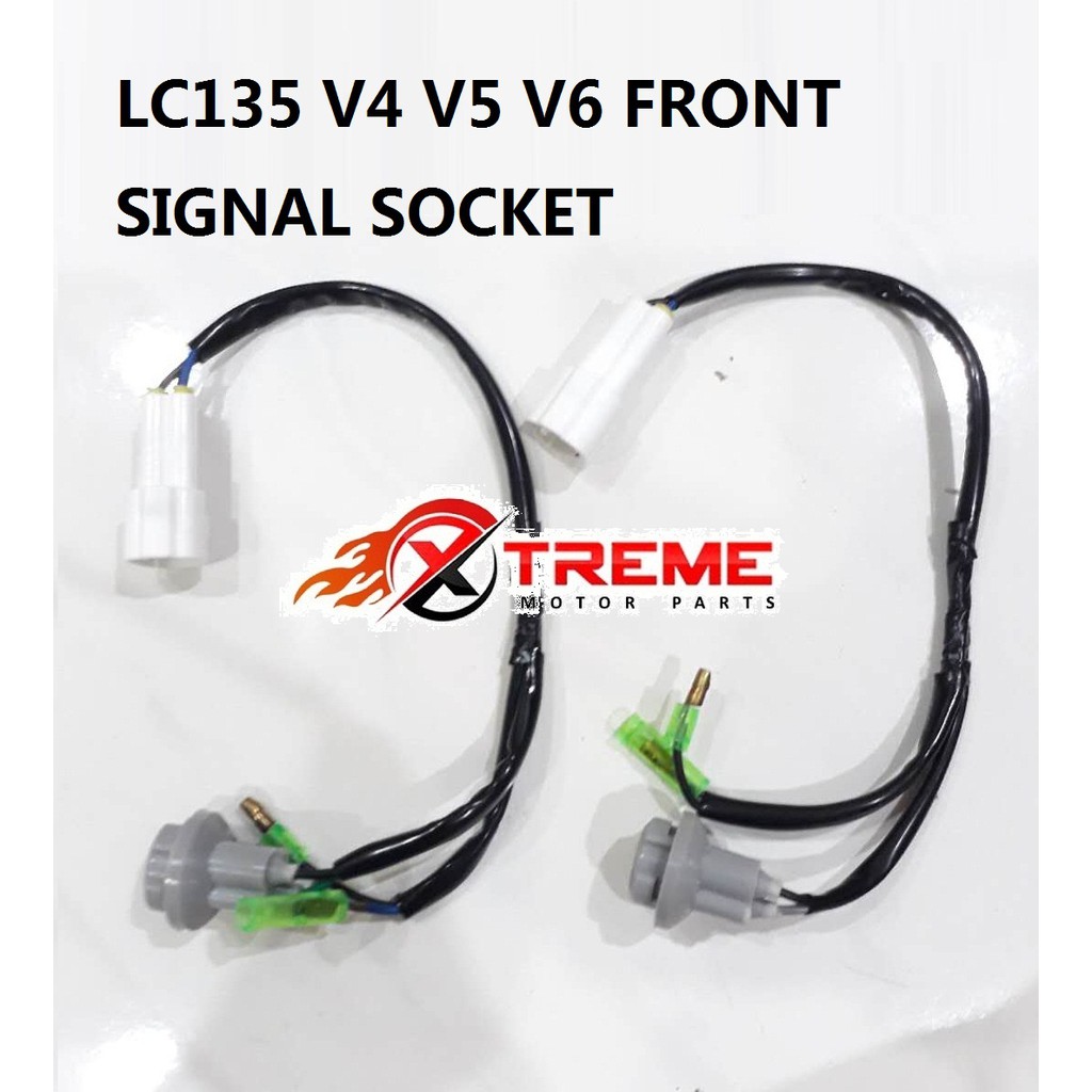YAMAHA LC135 V4 V5 V6 FRONT SIGNAL SOCKET WIRING DEPAN | Shopee Malaysia