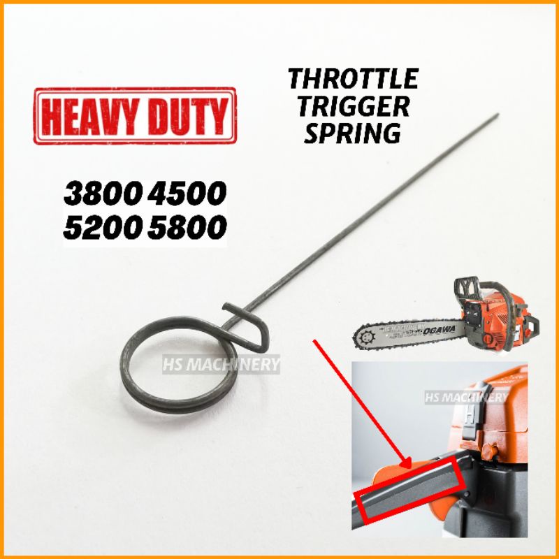 Heavy Duty 4500 5200 5800 China Chainsaw Throttle Trigger Spring | Shopee Malaysia