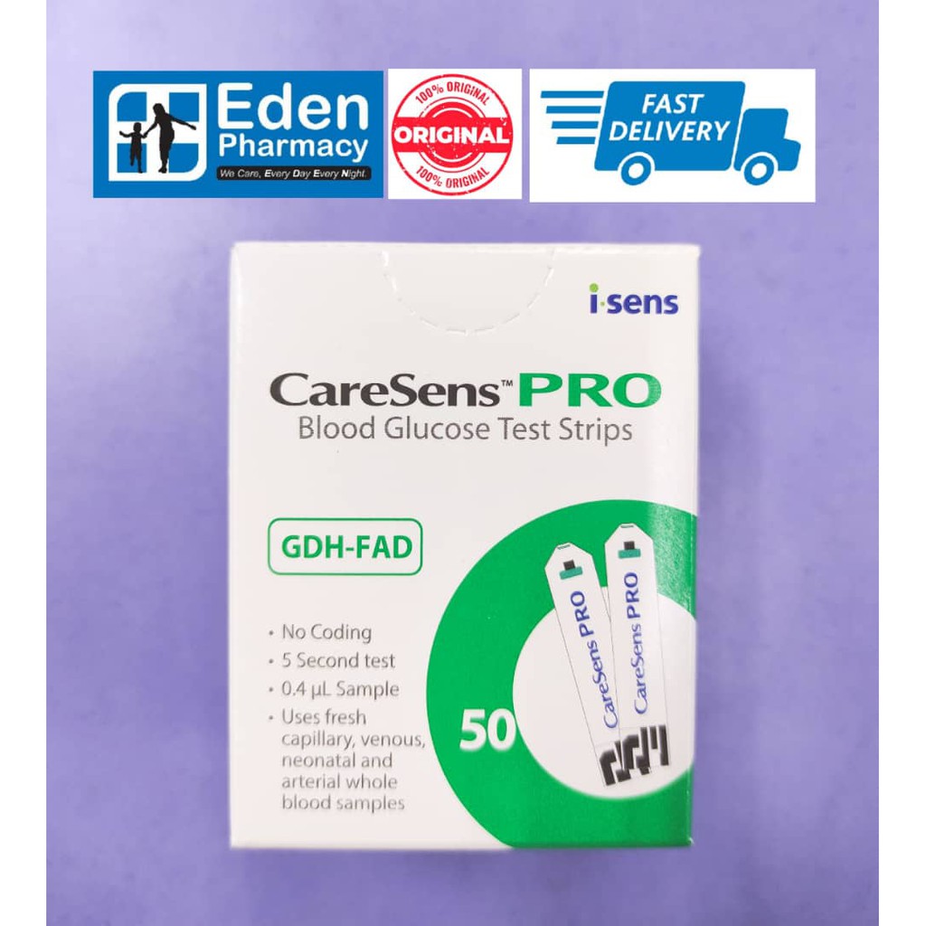 I- sens CareSens Care Sens PRO Blood Glucose Test Strips ( 25'S / 50's ...