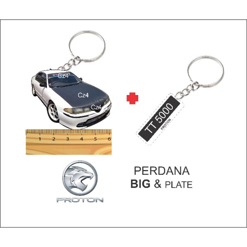 proton perdana white custom keychain | Shopee Malaysia