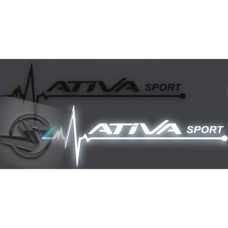 (Ready Stock) S419# 2pcs Heartbeat ATIVA Sport Vinyl Decal Sticker ...