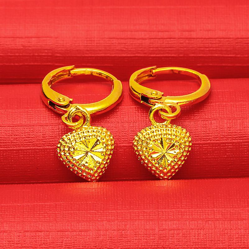 Anting-Anting Emas Korea Emas Celup Subang Telinga Wanita Gold Plated ...