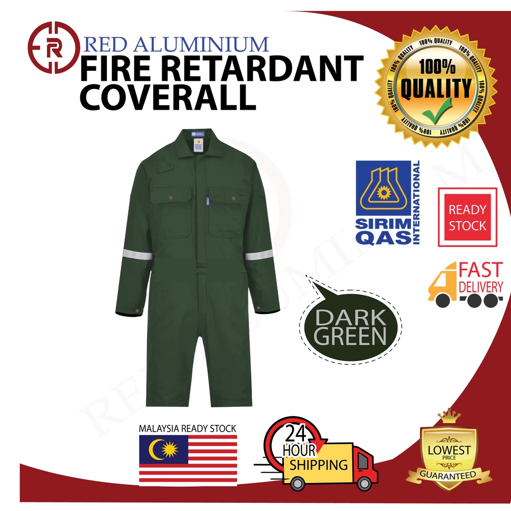 Flame Retardant Coverall Baju Overalls Jumpsuits Heat and Flame ...