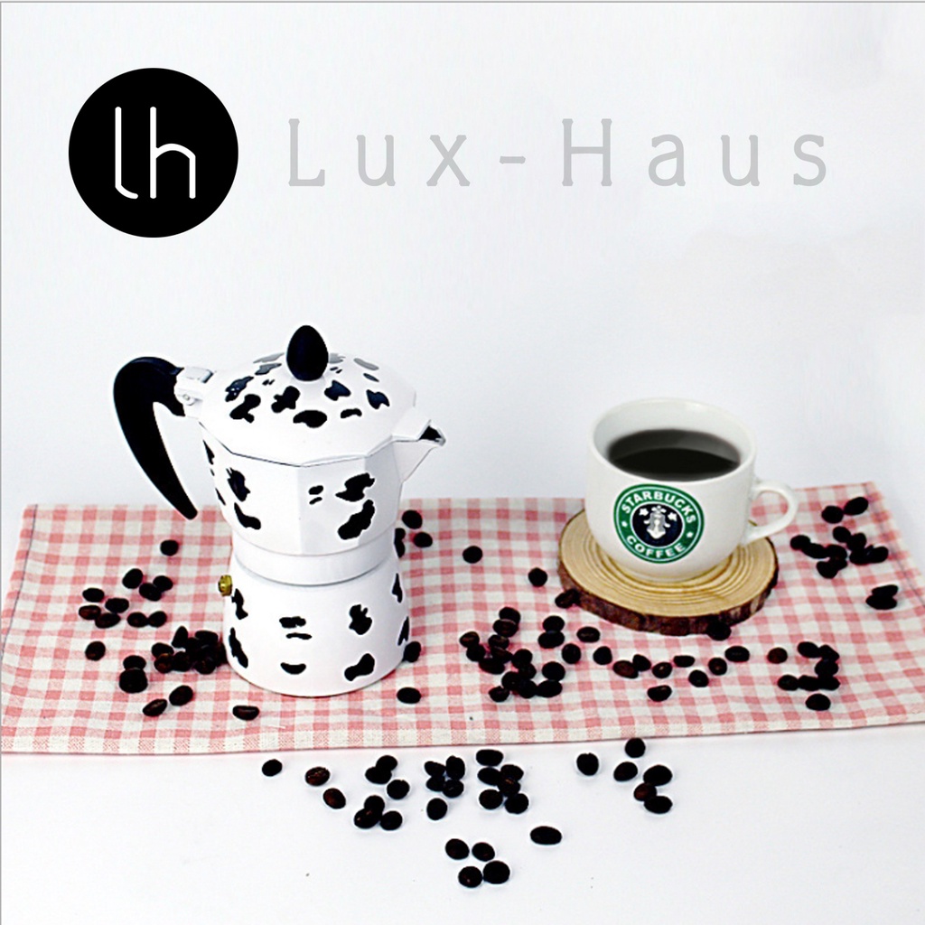 Moka Pot Bialetti Mukka Express - handmade Cappuccino/Latte kettle (cow ...