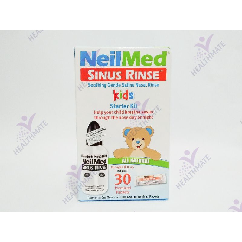 NeilMed Sinus Rinse Kids Starter Kit (1 bottle + 30 Premixed Packets ...