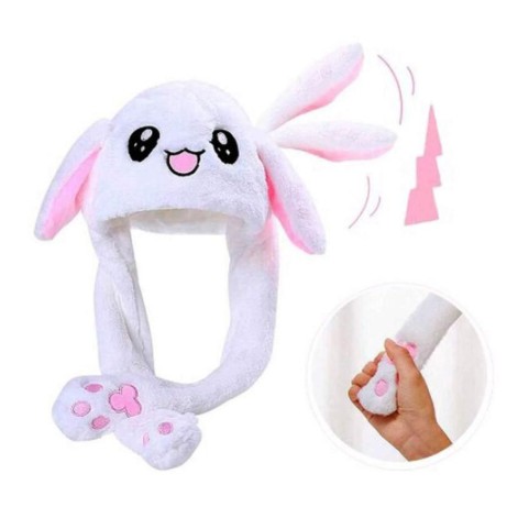 Topi tiktok Arnab (Telinga bergerak & berlampu) rabbit hat | Shopee ...