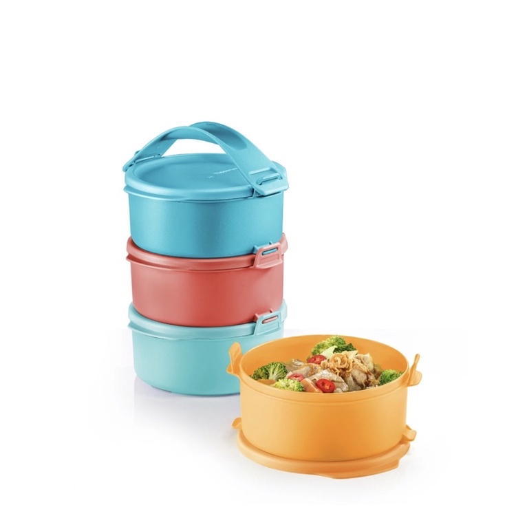 Tupperware Tup tiffin (4) 550ml mangkuk tingkat tepen bento | Shopee ...