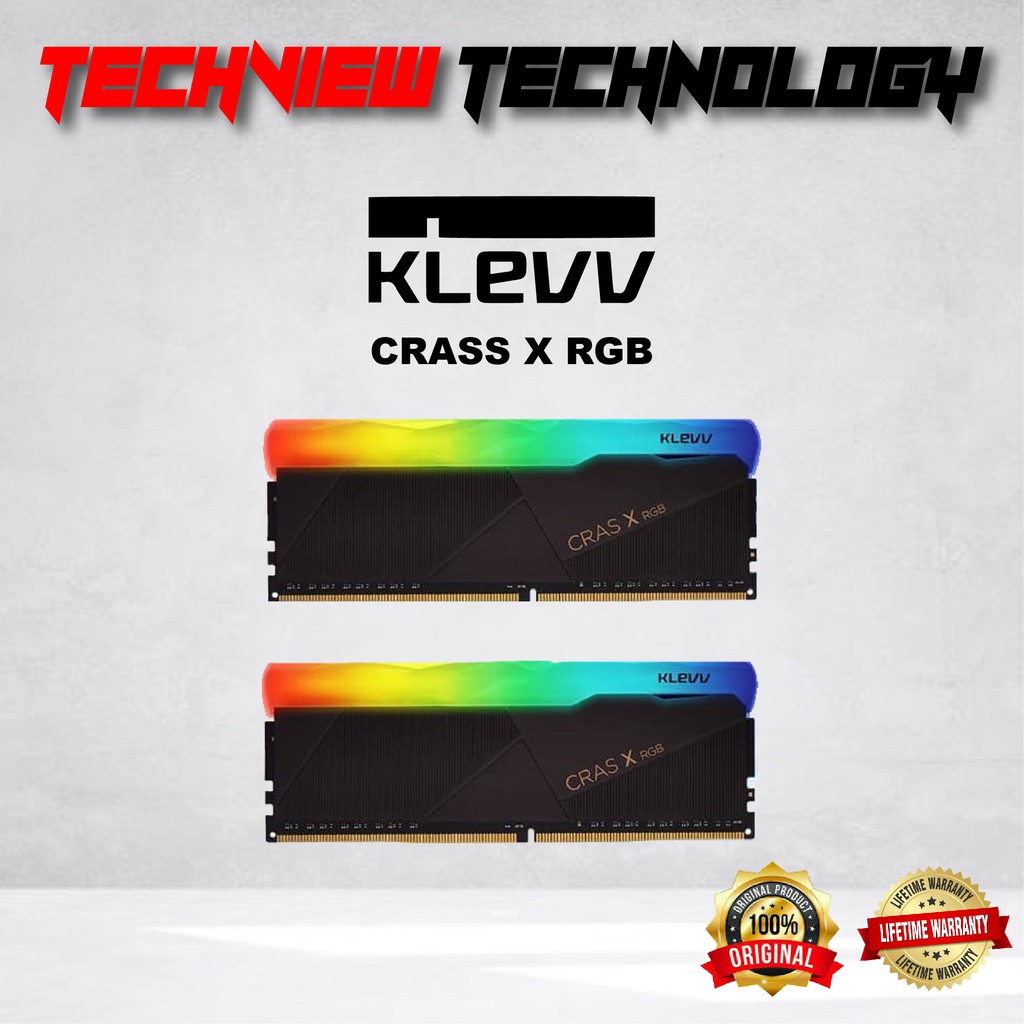 KLEVV CRAS X RGB 8GB x 2 3200MHZ DDR4 RAM | Shopee Malaysia