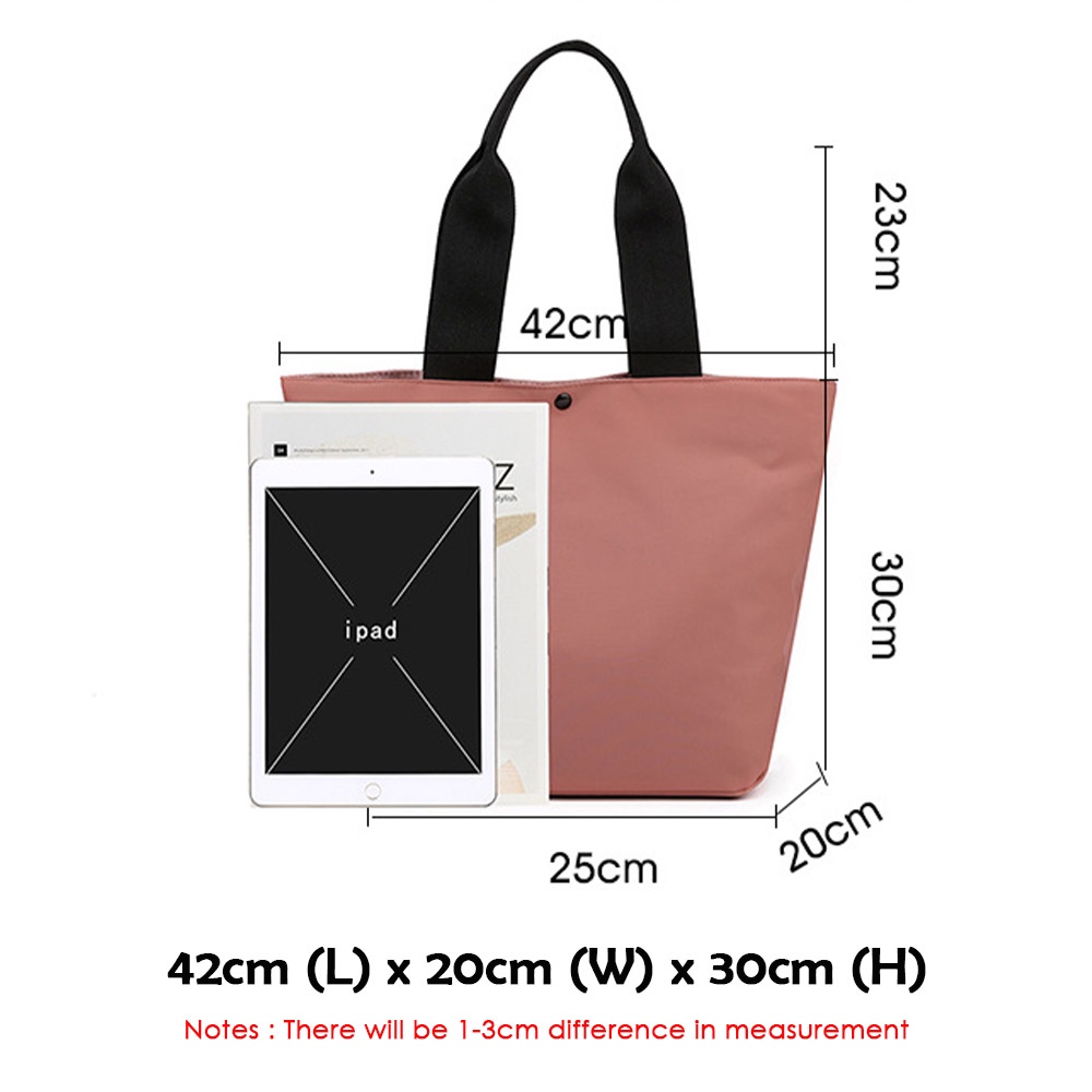 Simple Plain Design Women Handbag Tote Bag Hand Carry Shoulder Bag Beg ...