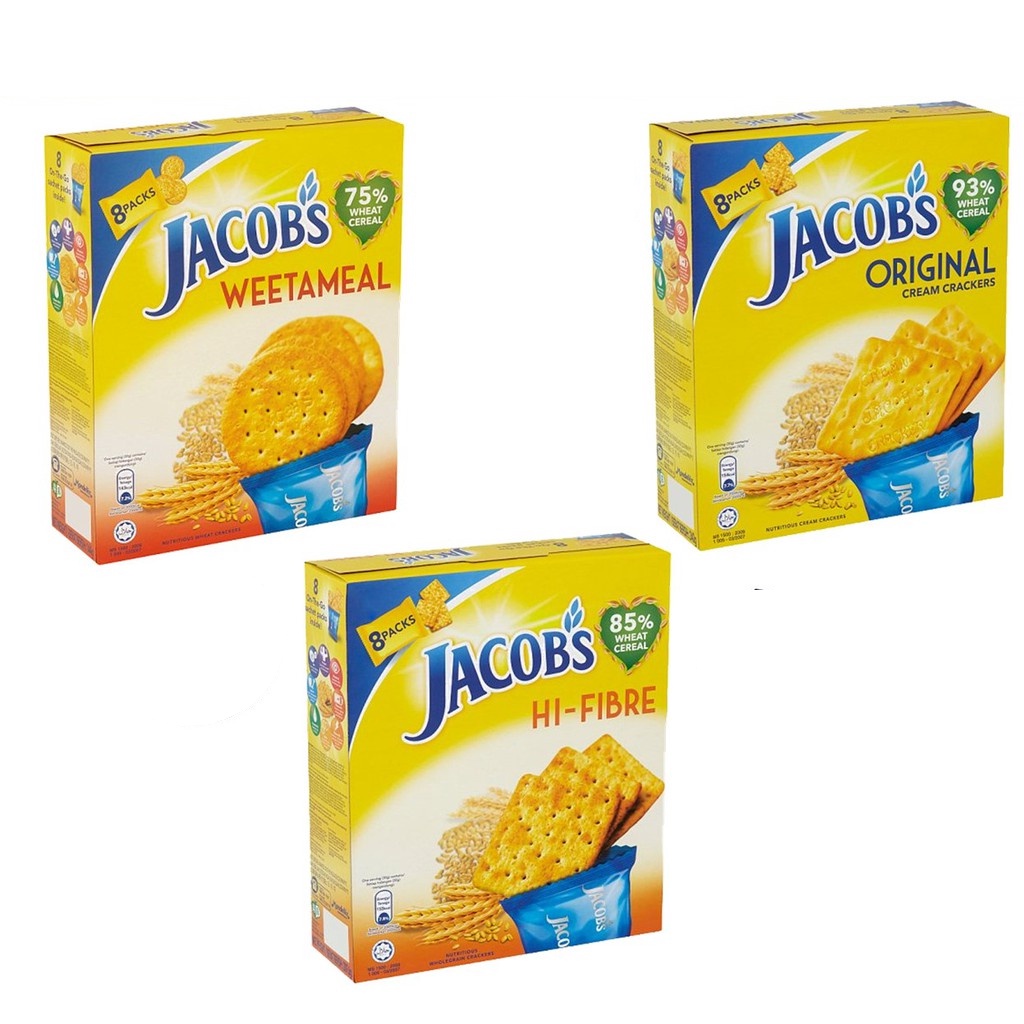 Jacob’s Multi Pack Crackers 8 Packs - Original / HI-Fibre / Weetameal ...