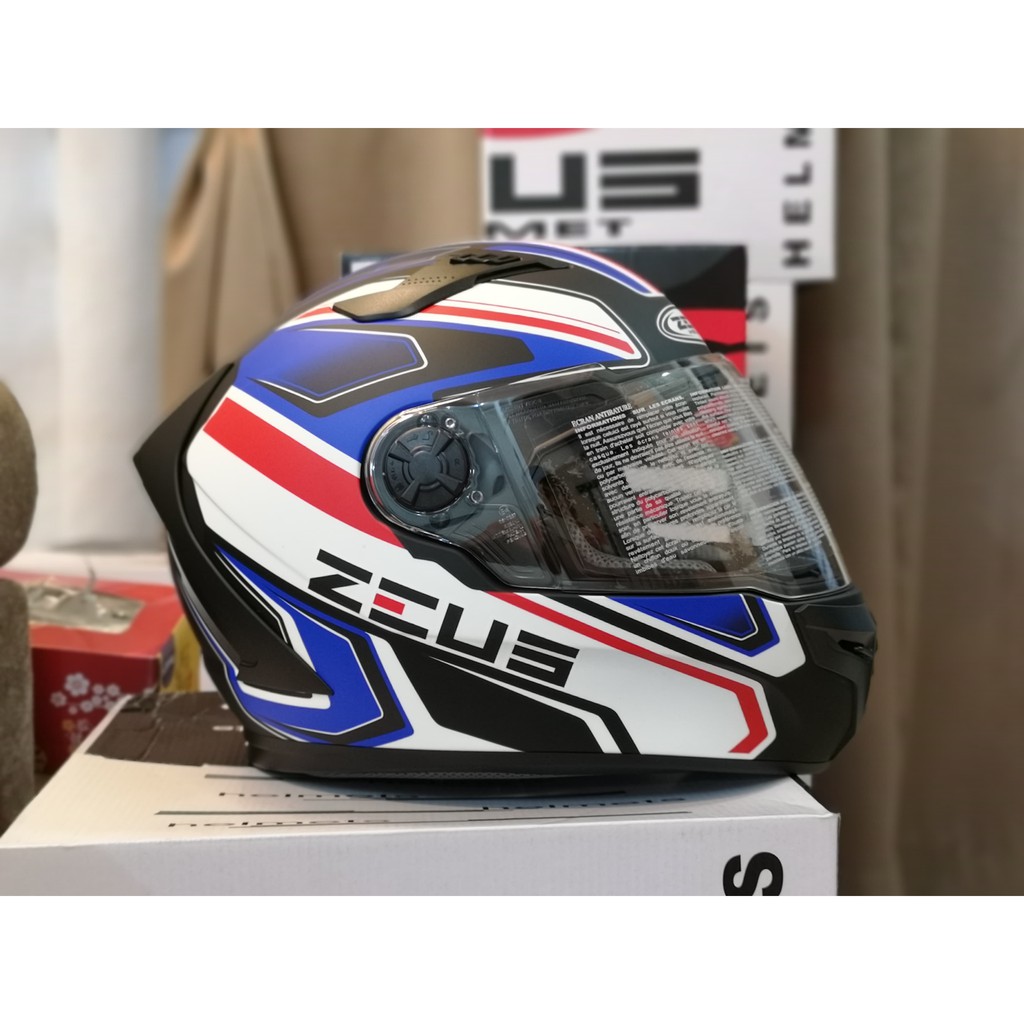 💯% Original Zeus GJ-813 Full Face Helmet | Shopee Malaysia