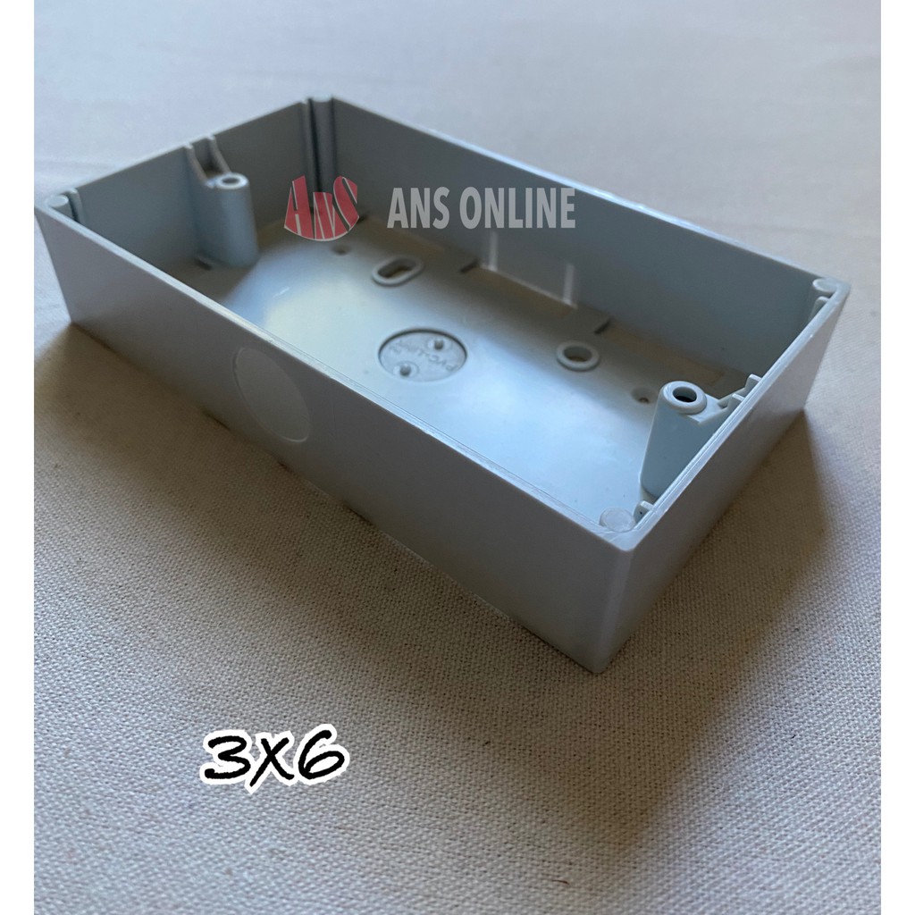 PVC SURFACE NUT BOX / MOULDED BOX / 3X3 / 3X6 / 3X7 / 3X10 / 3X12 Base ...
