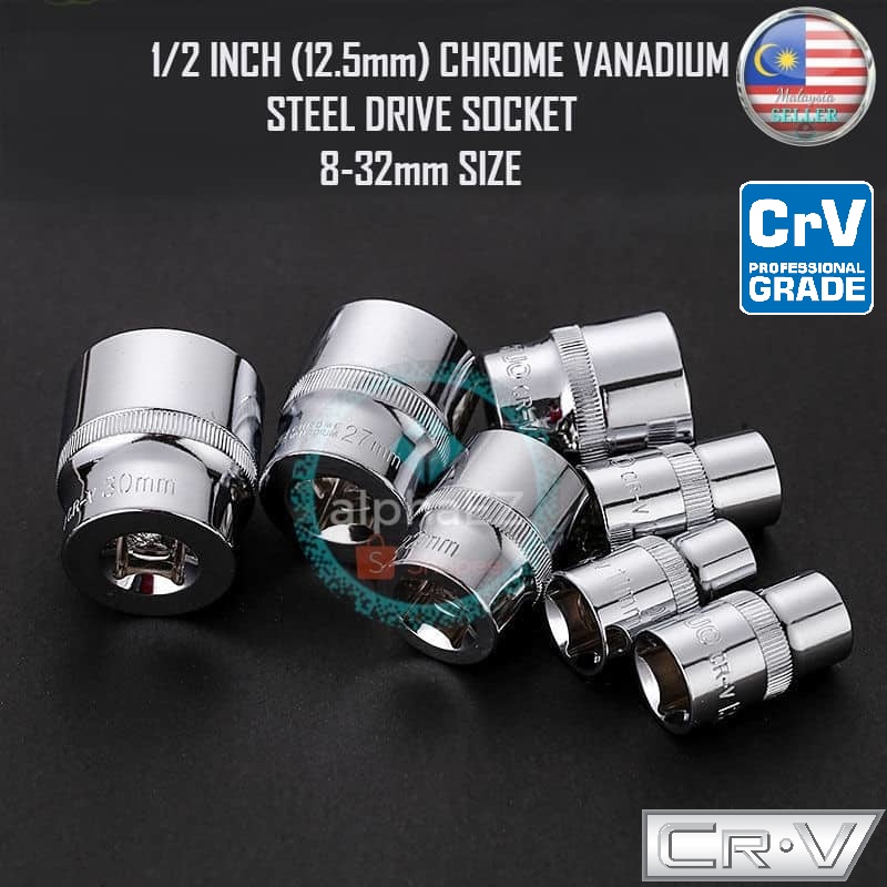 1/2" TOOLS 8 10 11 12 13 14 15 16 17 18 19 21 22 24 27 30 32 mm ...