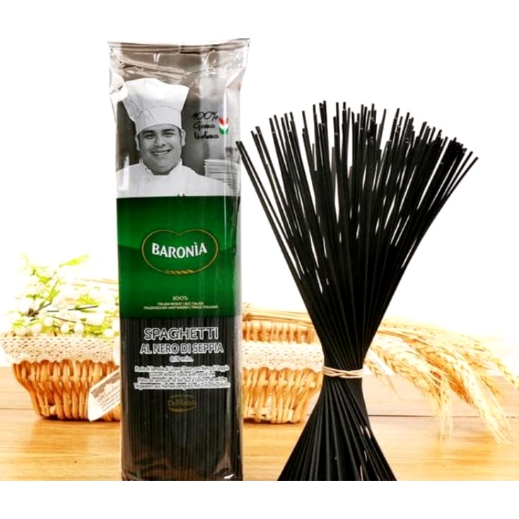 BARONIA Squid Ink Spaghetti 500g(Italy) | Shopee Malaysia