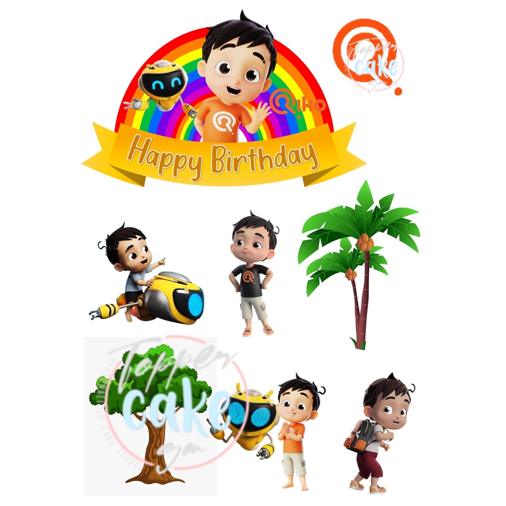 RIKO Topper Cake Happy Birthday (CUSTOM NAME) | Shopee Malaysia