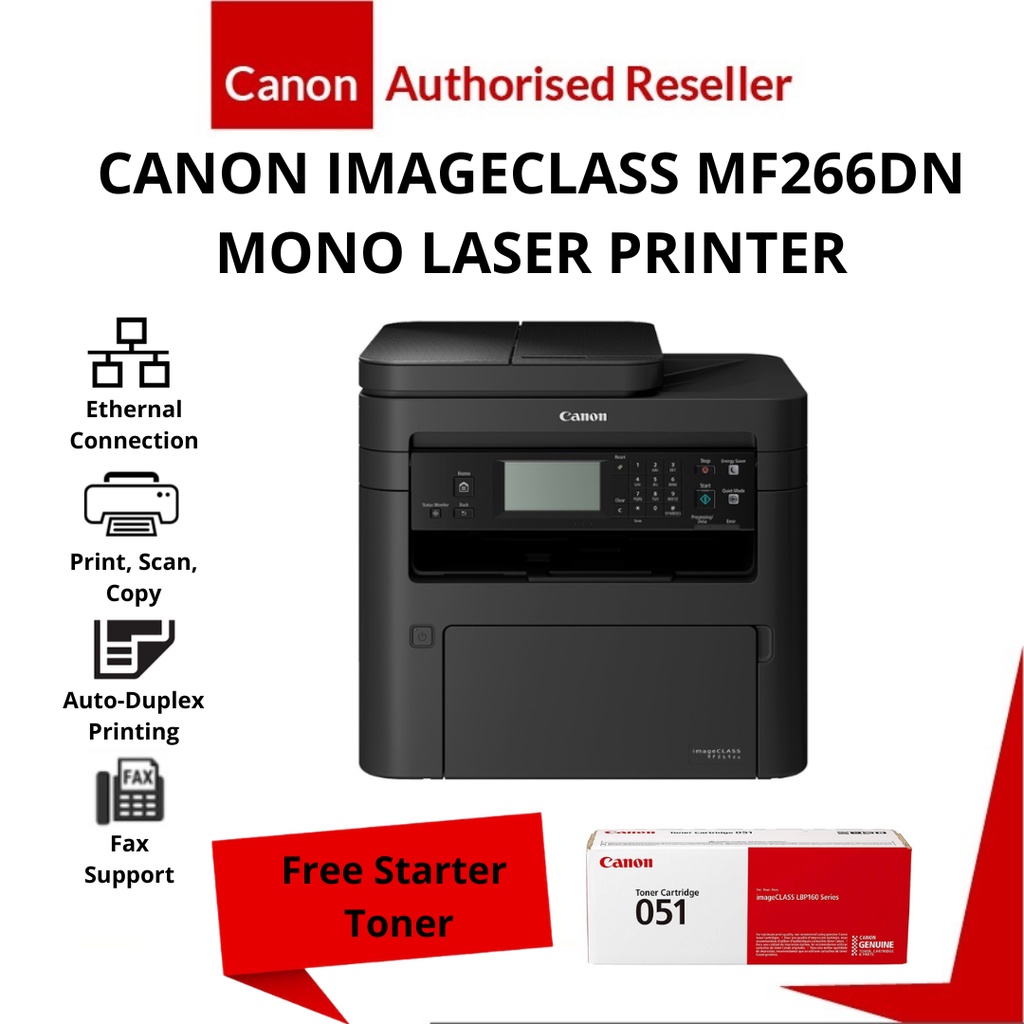 Canon imageClass MF266dn Mono Laser Printer | Shopee Malaysia