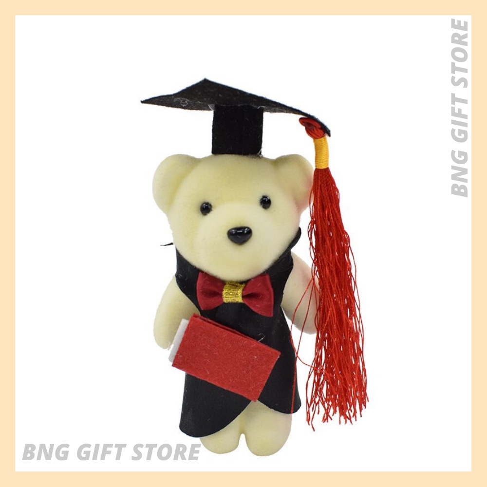New Teddy Bear Convocation Bear Plush 25/35cm Graduation Patung Hiasan ...