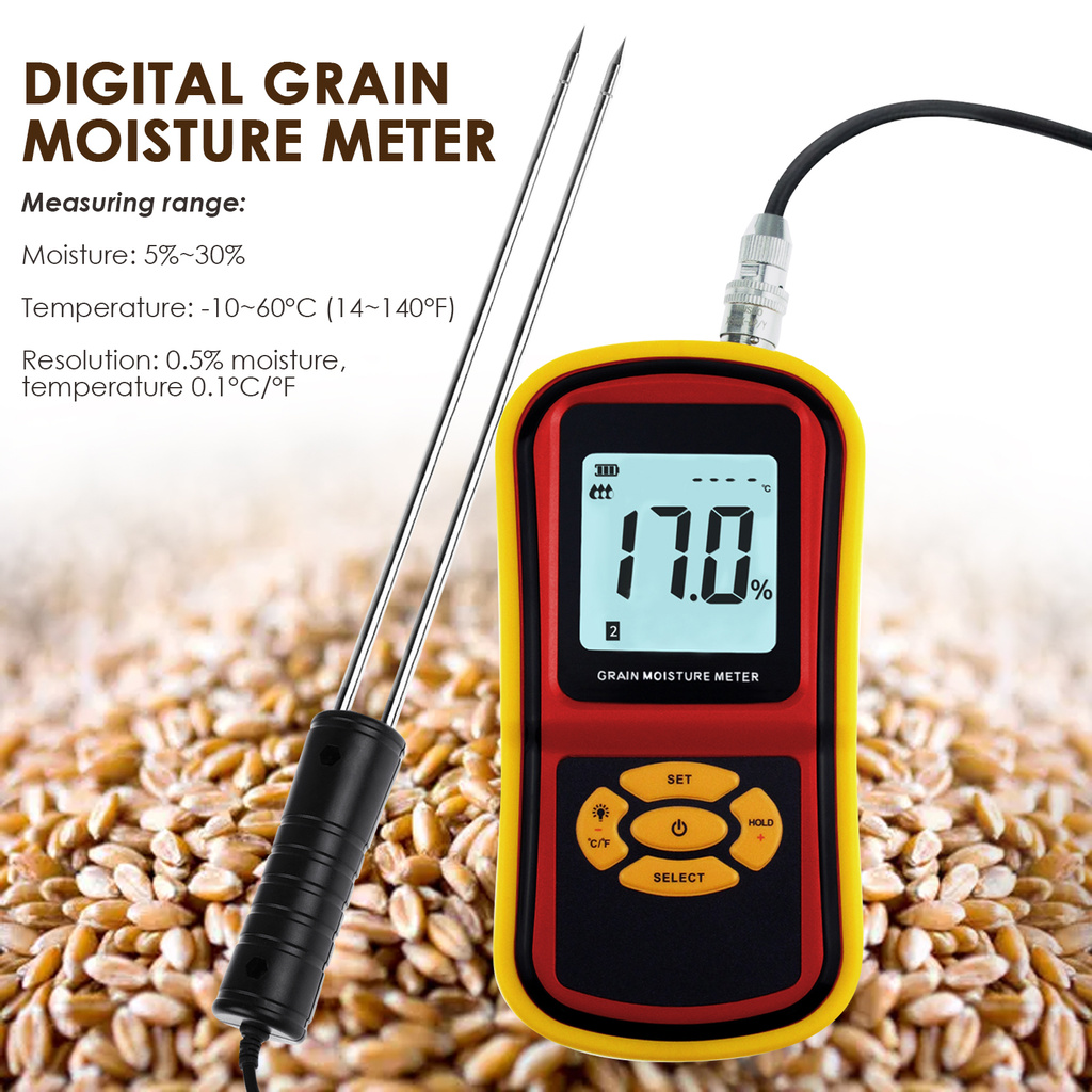 Digital Grain Moisture Meter Compact High Quality Rice Corn Wheat ...