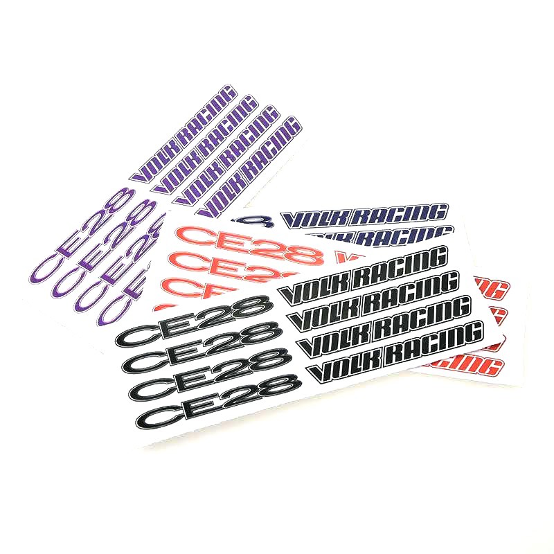 4pcs CE28 Volk Racing Car Wheel Sticker PVC High Quality Hub Decoration ...