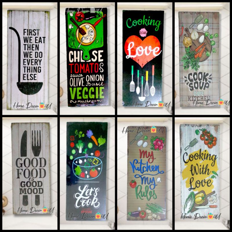 frame hiasan dinding dapur frame wall kitchen decoration | Shopee Malaysia