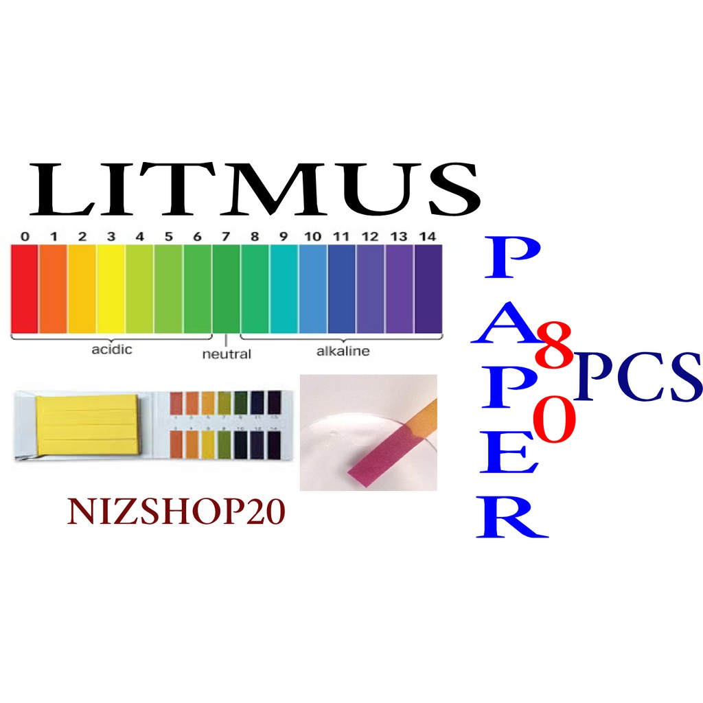 BUY NOW!!💥 80pcs KERTAS LITMUS/ 1-14 UNTUK UJI ASID-ALKALI / UNIVERSAL ...