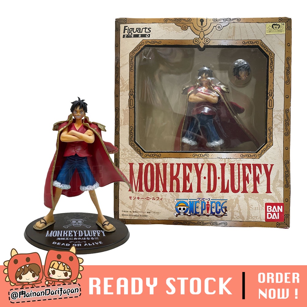 Bandai Gold Sticker Figuarts ZERO One Piece Monkey D. Luffy Red Coat ...