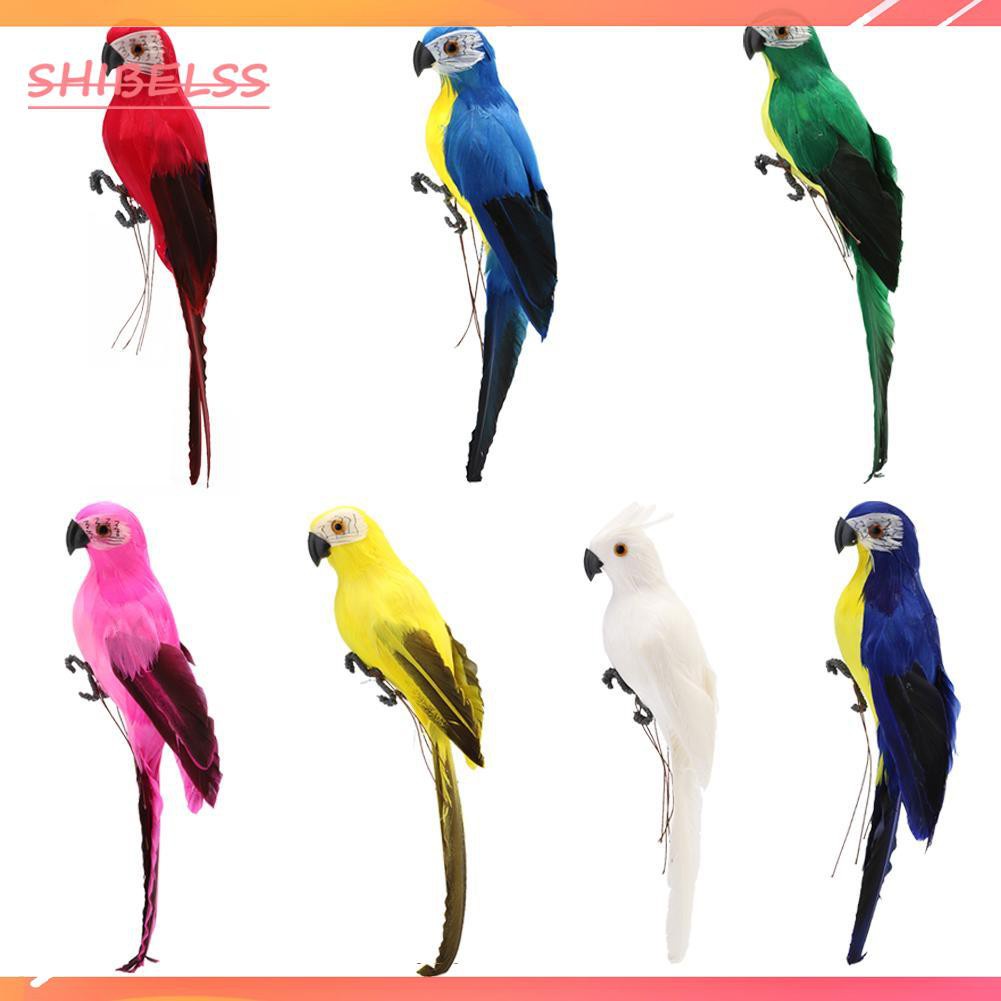 SHIBELSS 15 Styles Artificial Parrots Birds Simulation Parrots Birds ...