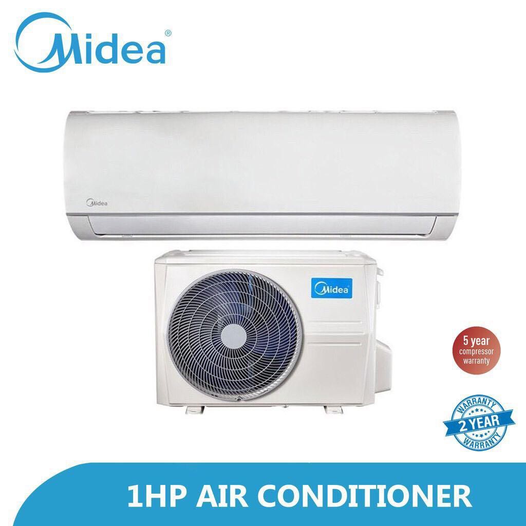 Midea New 1HP, 1.5HP & 2HP Super Ionizer (ALL Easy Series) 1.0HP Max BTU Aircond | Shopee Malaysia