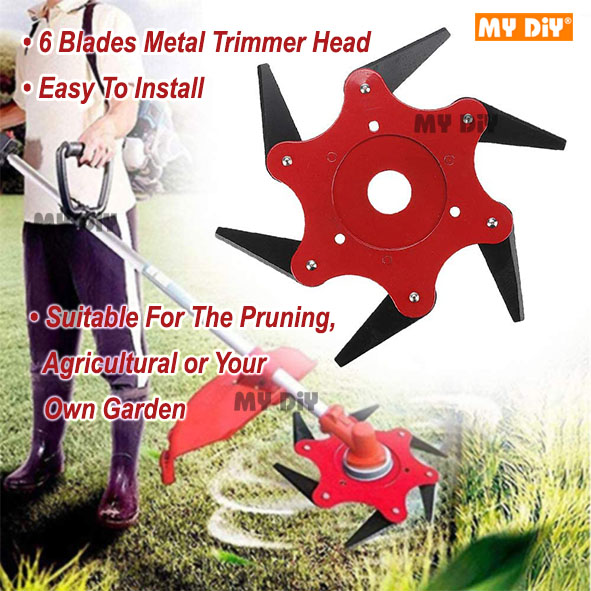 MYDIYHOMEDEPOT - 6 Teeth Brush Cutter Blade Metal Blades Trimmer Head ...
