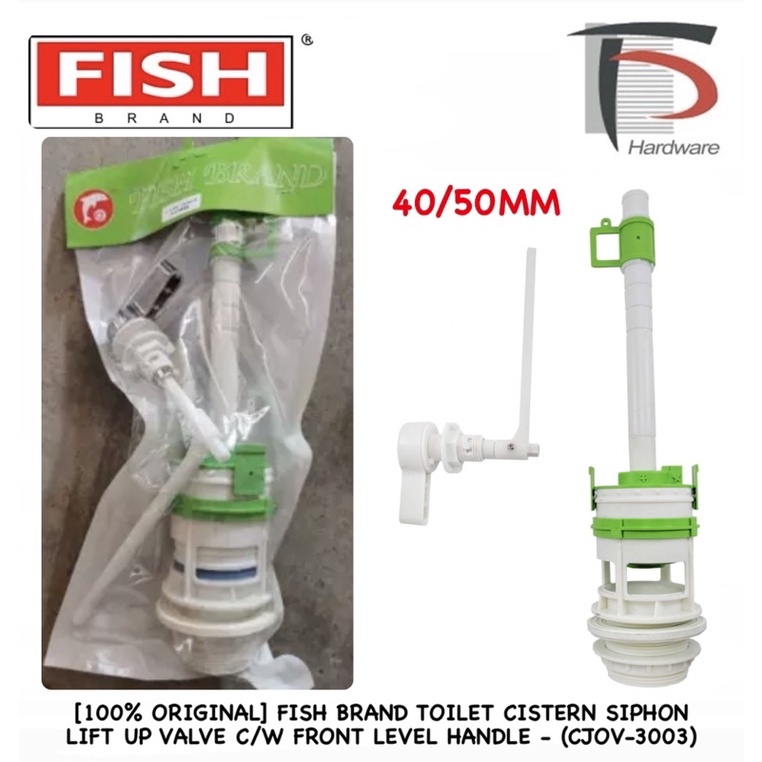 [100% ORIGINAL] FISH BRAND TOILET CISTERN SIPHON LIFT UP VALVE C/W ...