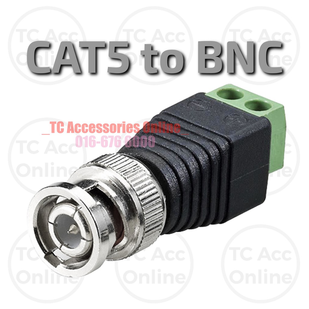 CAT5 to BNC Coax Video Connector CCTV Camera | Shopee Malaysia