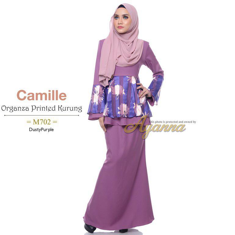 M702: Baju Raya Kurung Peplum . Long Sleeve Girls Cloting . Plus Size ...