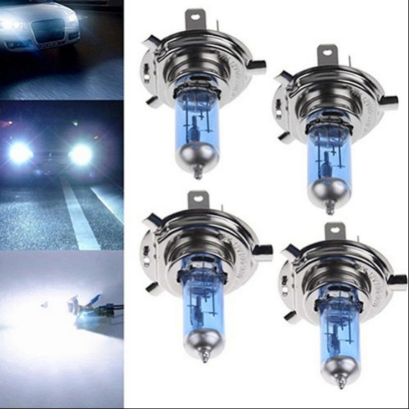 Xenon Gas Halogen Headlight H1/H3/H4/H7/H11/9005/9006 100W/SET (5300K ...