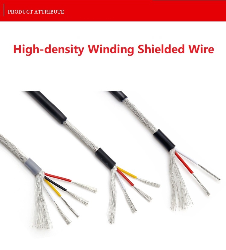 5M UL2547 Signal Shielded Wire Cable 22 24 26 28 30 AWG PVC Insulated 2 ...