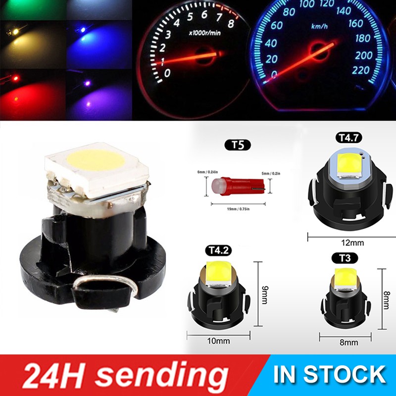[Ready Stock] Mentol Led Kereta Car Meter LED Light T3 T5 T4.2 T4.7 ...