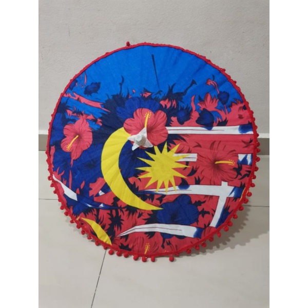 PAYUNG MERDEKA, BUNGA RAYA, BENDERA MALAYSIA | Shopee Malaysia