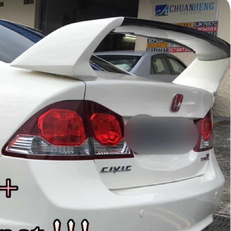 CIVIC FD2 TYPE R SPOILER ABS TAIWAN FD / BOLEH BUKA 3pcs / TAIWAN ABS ...