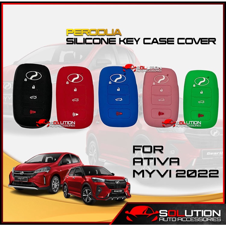 Perodua New MYVI 2022 / All-New Ativa Keyless Remote Silicone Car Key ...