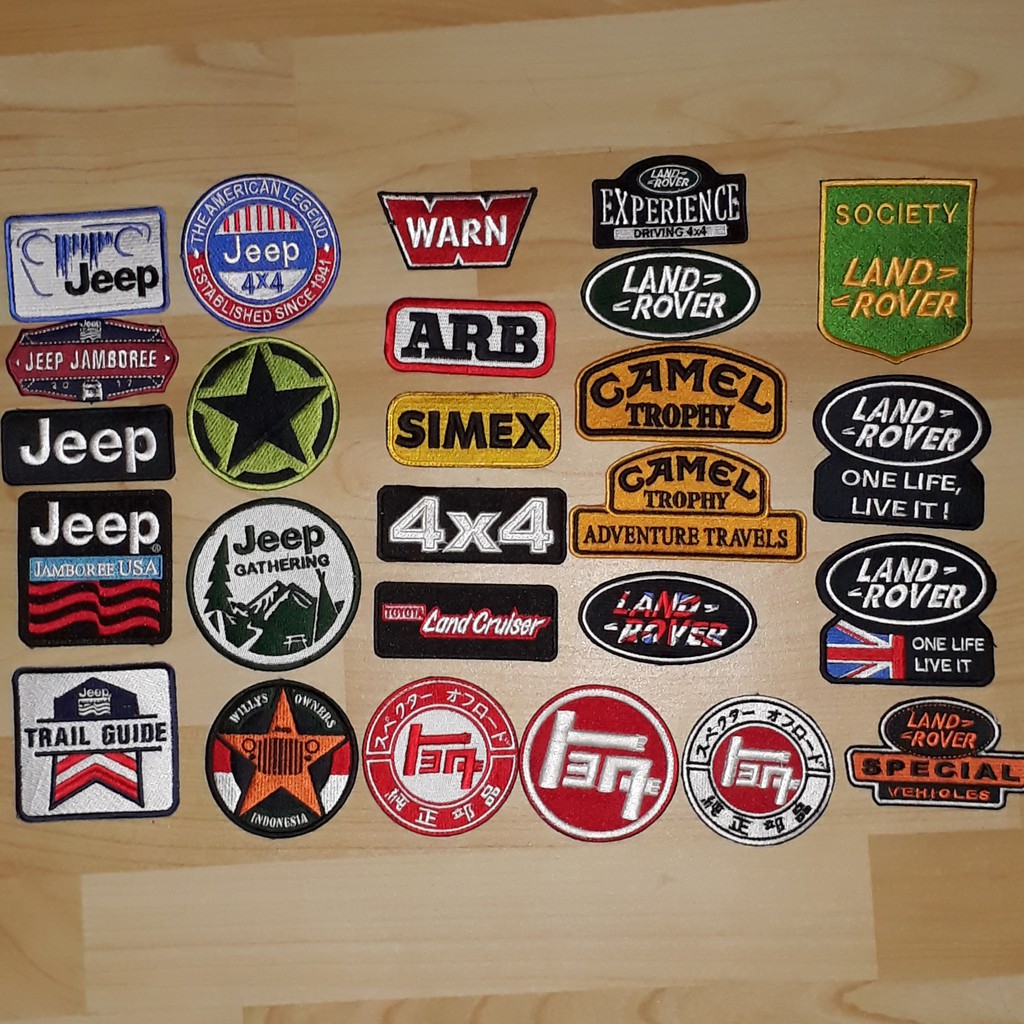 AZetc - Emblim Patch Embroidered Logo Jeep Jimny Land Cruiser Land ...