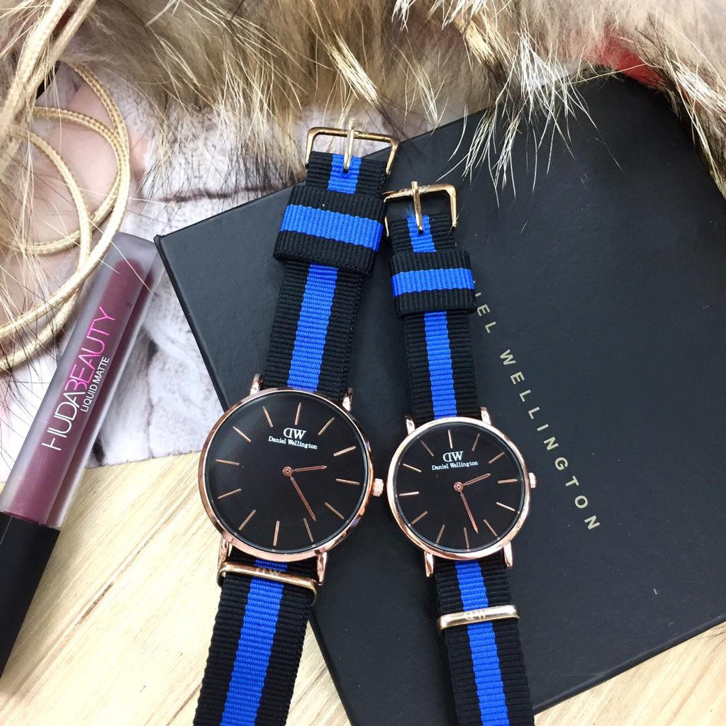 DW COUPLE BLACK GOLD (BLUE BLACK) | Shopee Malaysia