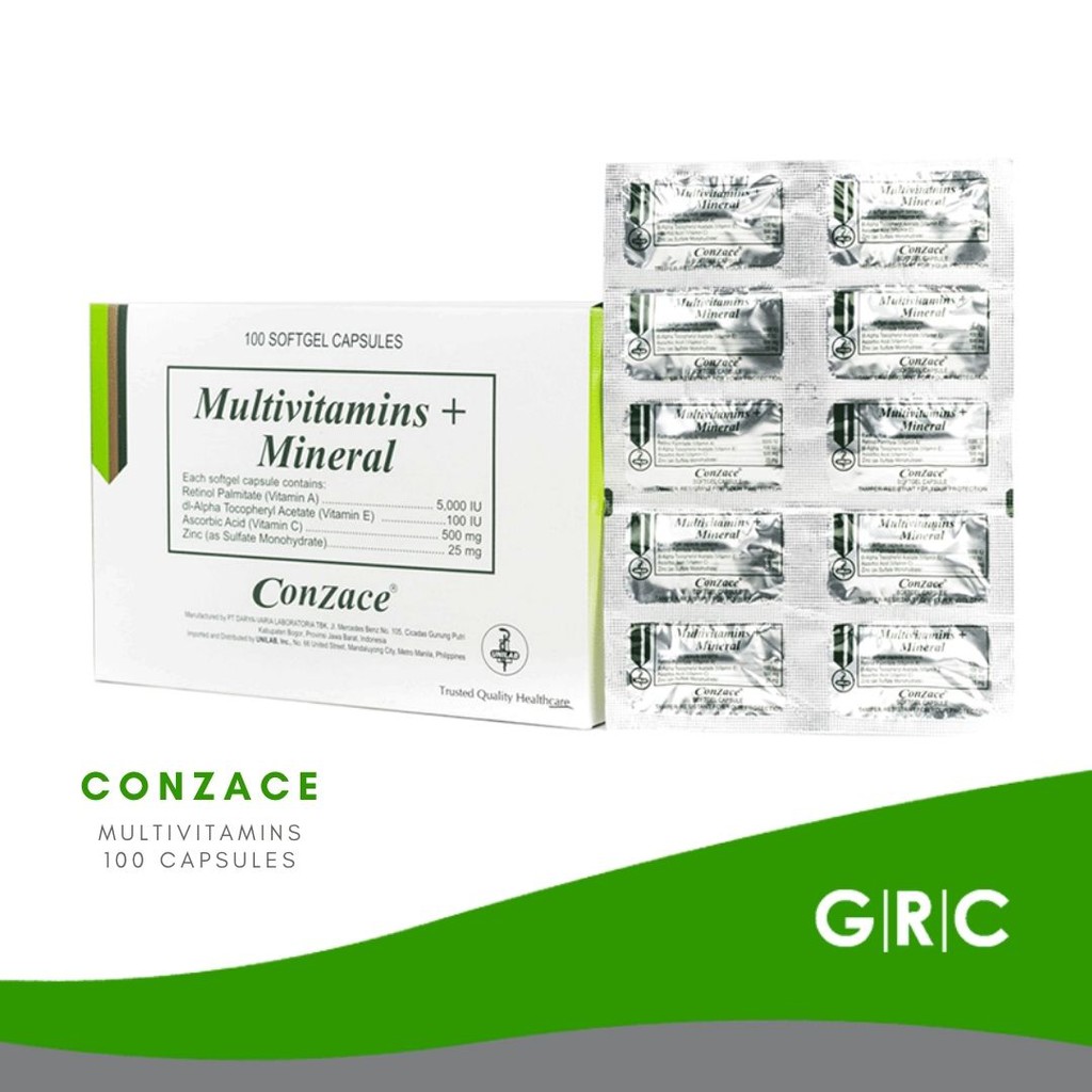 Conzace Multivitamins 100 Softgel Capsules | Shopee Malaysia