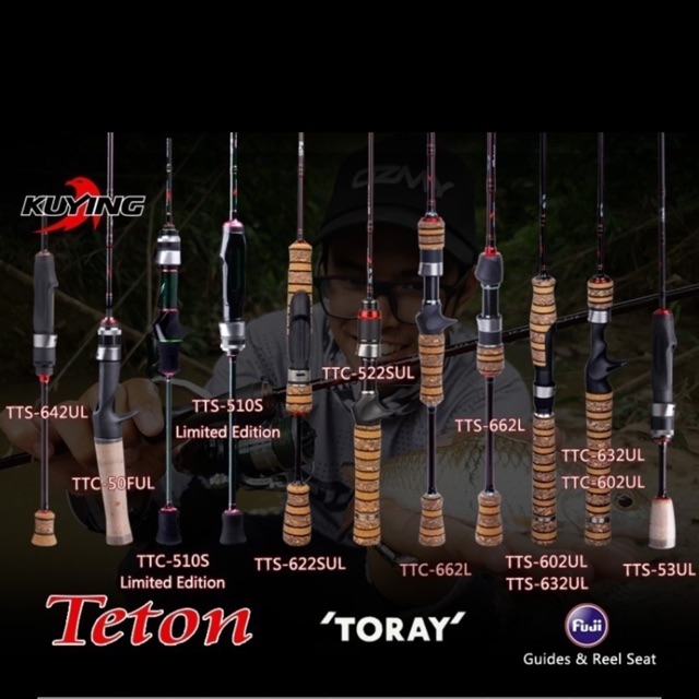 Kuying Teton UltraLight Spinning & Bc Rod For Light game‼️🔥 | Shopee ...