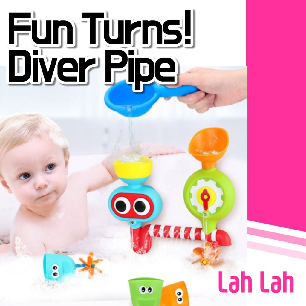 Bath toy for kids/Diver Pipe/Fun bath/Bath toys set/Toy for Kids ...