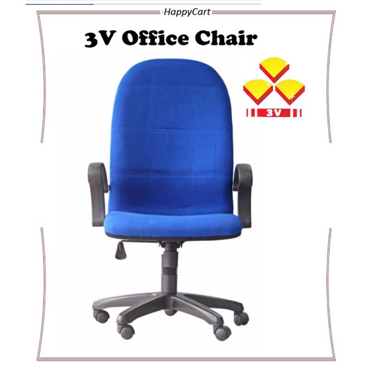 3V Ergonomic High Back Office Chair / Kerusi Pejabat with Fixed Arm and ...