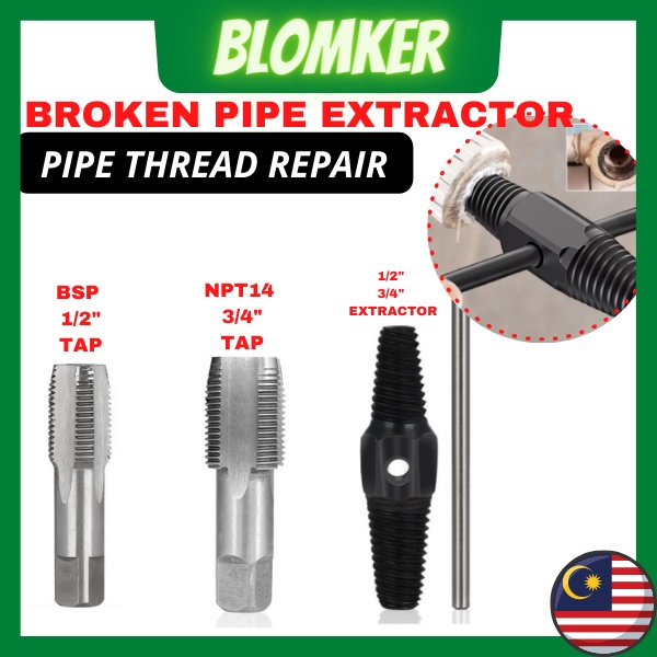 Broken Water Tap Pipe Extractor Removal Inner Thread Maker Repair ...