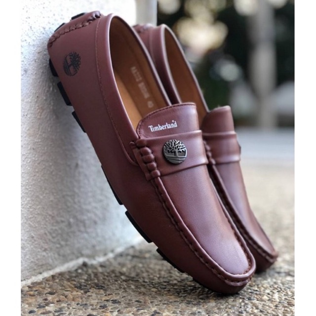 [READY STOCKS] LOAFER TIMBERLAND TAG STEEL BROWN SHOES NEW | Shopee ...